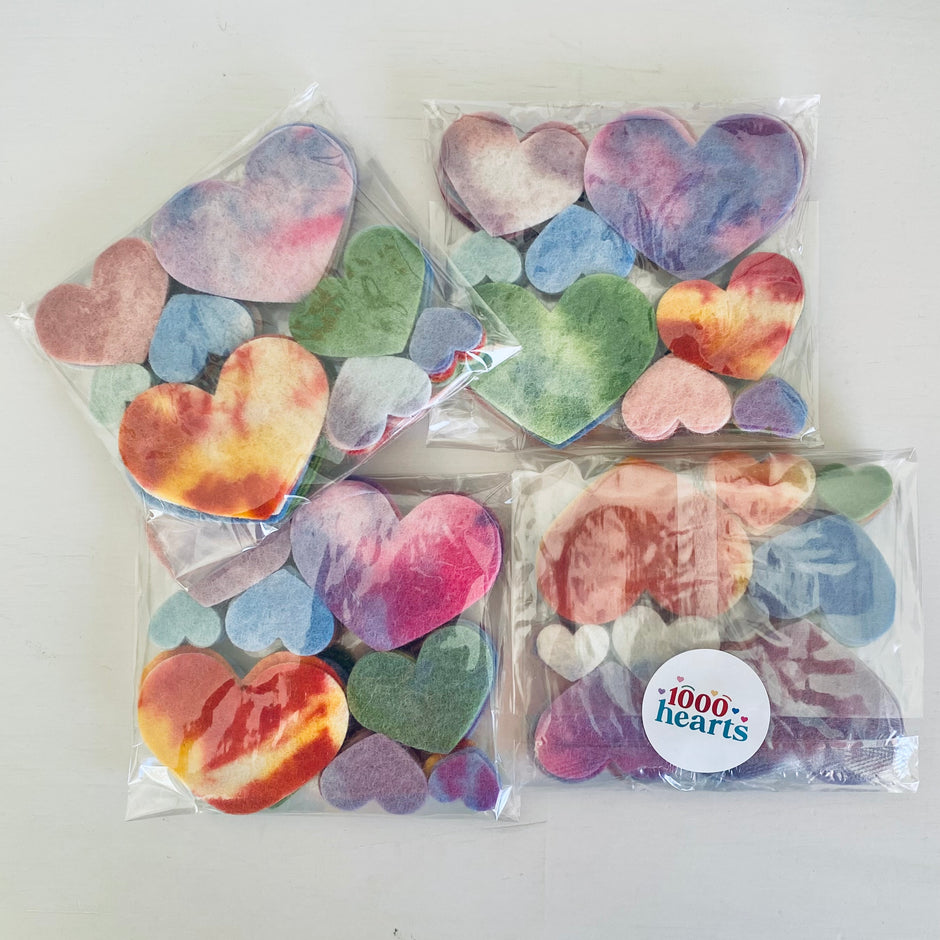 Pre-cut Hearts – 1000 Hearts