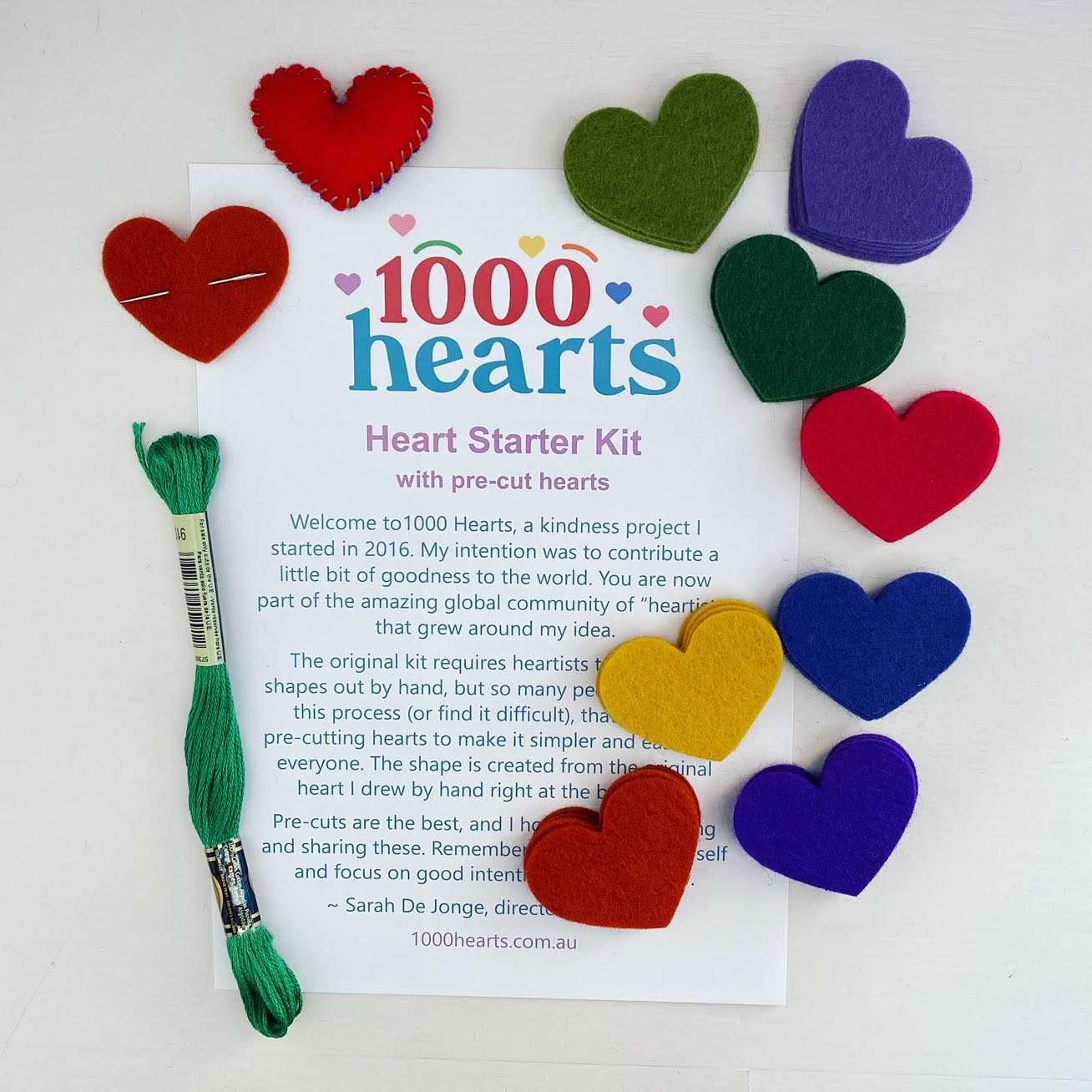 Kit - Heart-Starter with Pre-Cut Hearts – 1000 Hearts