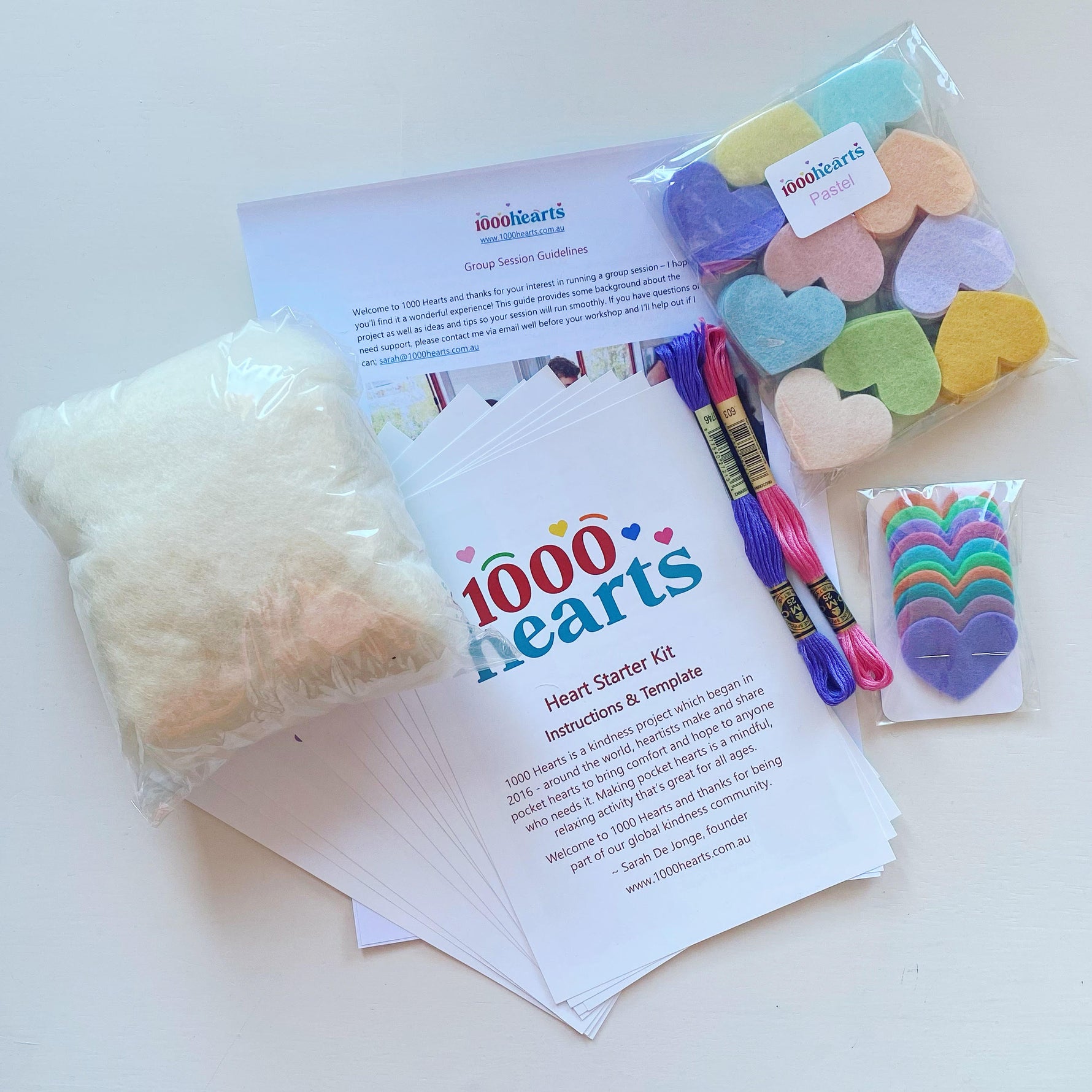 Group Heart-Making Kit with pre-cut hearts – 1000 Hearts