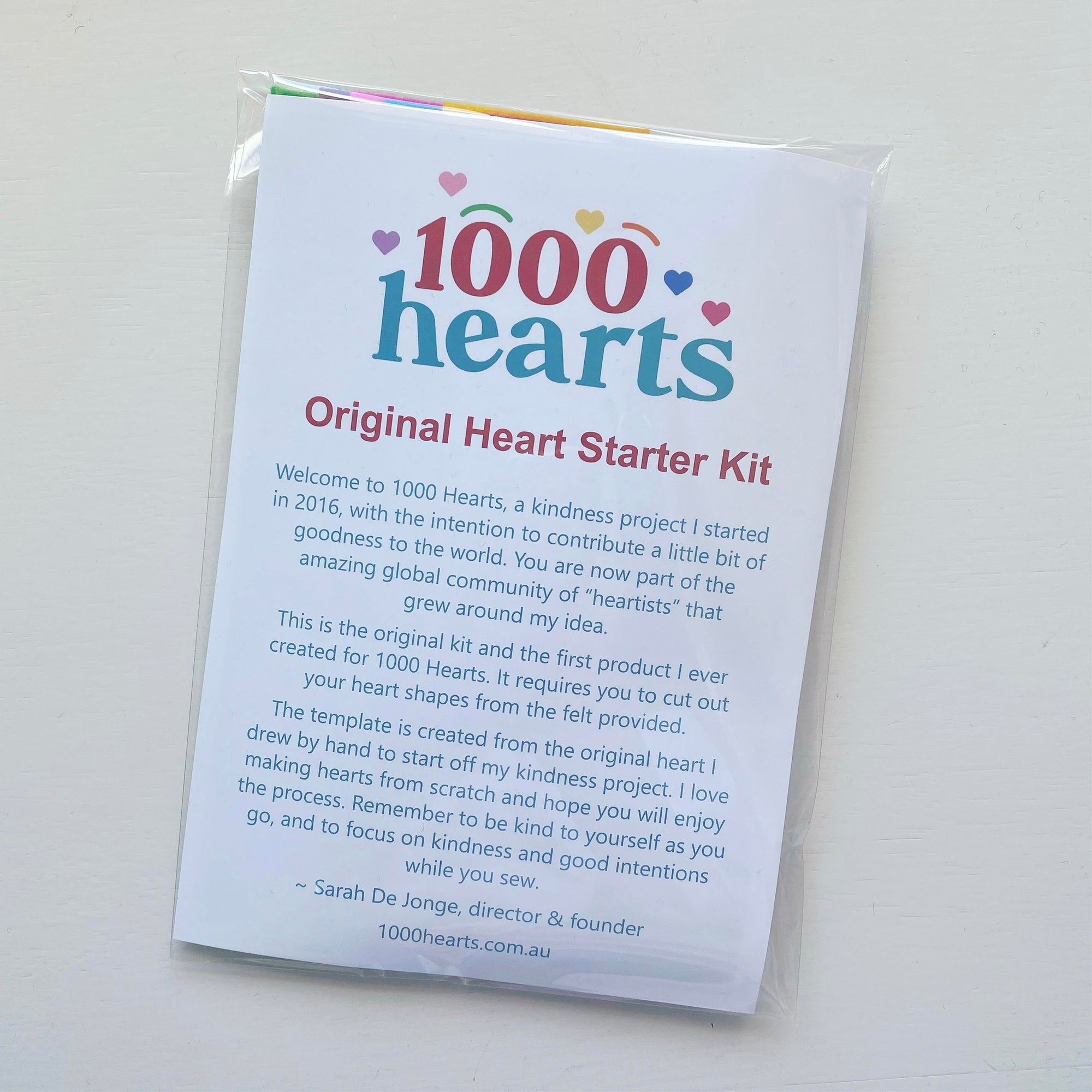 Kit - Heart Starter with felt strips – 1000 Hearts
